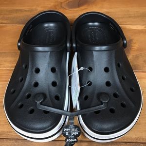 CROCS | Shoes | Crocs Bayaband Clog Black White Unisex | Poshmark